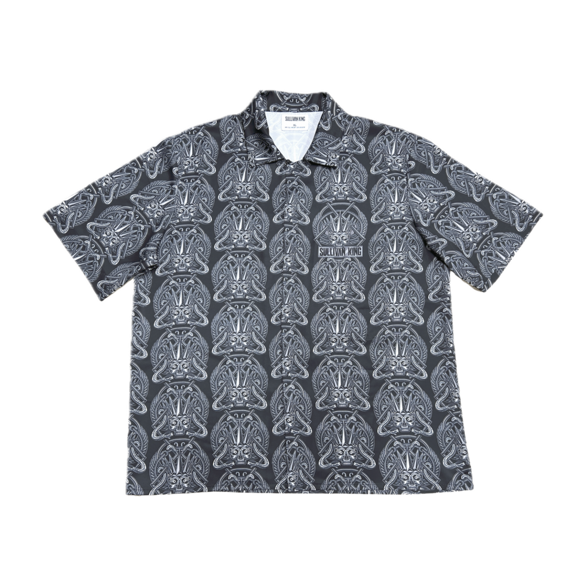 "Reckless Beach Club" Button Up Shirt (Serpent Skull) | Thank You For ...